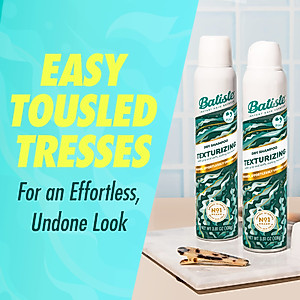 Batiste Texturizing Dry Shampoo, refresh and add grit and texture for beachy tousled hair 3.81OZ