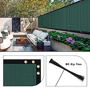 SEKKVY 4' x 50' Privacy Screen Fence, 90% Blockage Mesh Shade Net Cover for Garden, Wall, Chain Link Fence