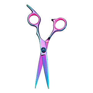 FARRAY 6.5" Professional Hair Cutting Scissors - Japanese Stainless Steel Barber Shears for Salon, Home, All Ages - Ergonomic Handle & Sharp Blades (Aurora color)