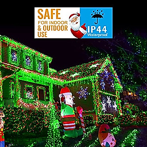 Heceltt Christmas Lights Outdoor, 197FT 500 LED Christmas Lights 8 Modes and Timer Memory Function Christmas String Lights Waterproof Plug in for Xmas Wedding Party Holiday Decor