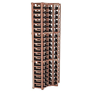 Wine Racks America Redwood 4 Column Wine Cellar Corner Kit. Unstained