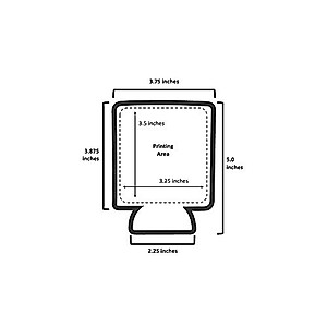 TahoeBay 12 Neoprene Can Sleeves for Standard 12 Ounce Cans Blank Beer Coolers (Black, 12)