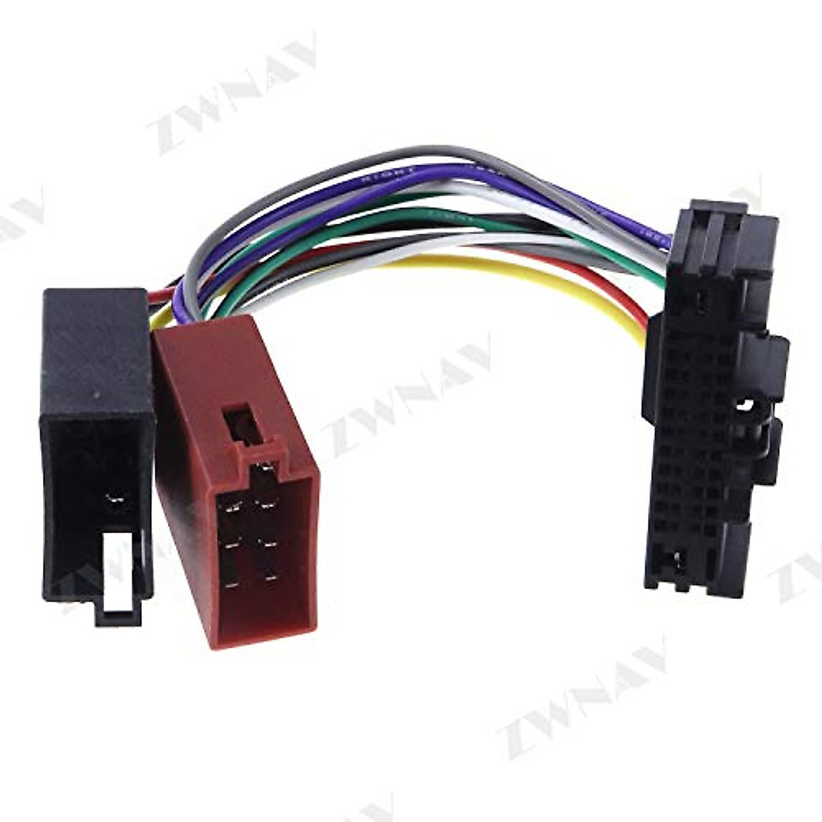 ZWNAV ISO Car Radio Wire Cable Wiring Harness Stereo Adapter Connector Adaptor Plug Power and Loudspeaker Fit for Ford 2011+ (Select Models), for Land Rover 2011+ (Select Models)