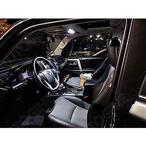 AUTOGINE White LED Interior Lights Kit for Toyota RAV4 2016 2017 2018 2019 2020 2021 Super Bright 6000K Interior LED Lights Bulbs Package + Install Tool