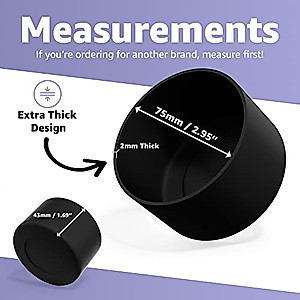 Jmoe USA Silicone Sleeve for Owala 40oz Tumbler | Fits Handle Tumbler Only | Anti-Slip Boot | Protects Against Dents & Scratches | Protector for Bottom of Cup | Made of Durable BPA Free Silicone