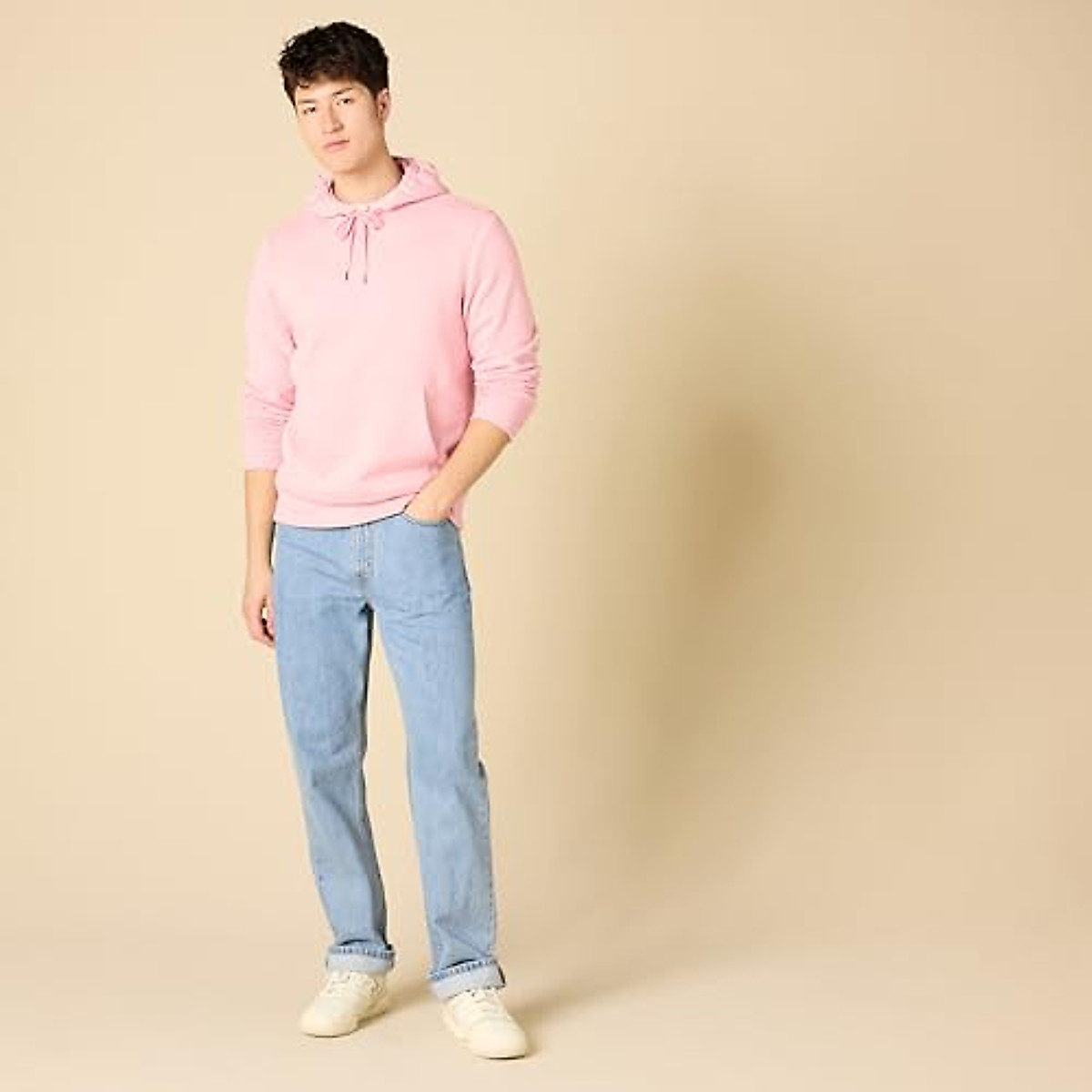Amazon Essentials Men's Sweatshirt Hoodie, Pink, XX-Large, Big & Tall Options Available