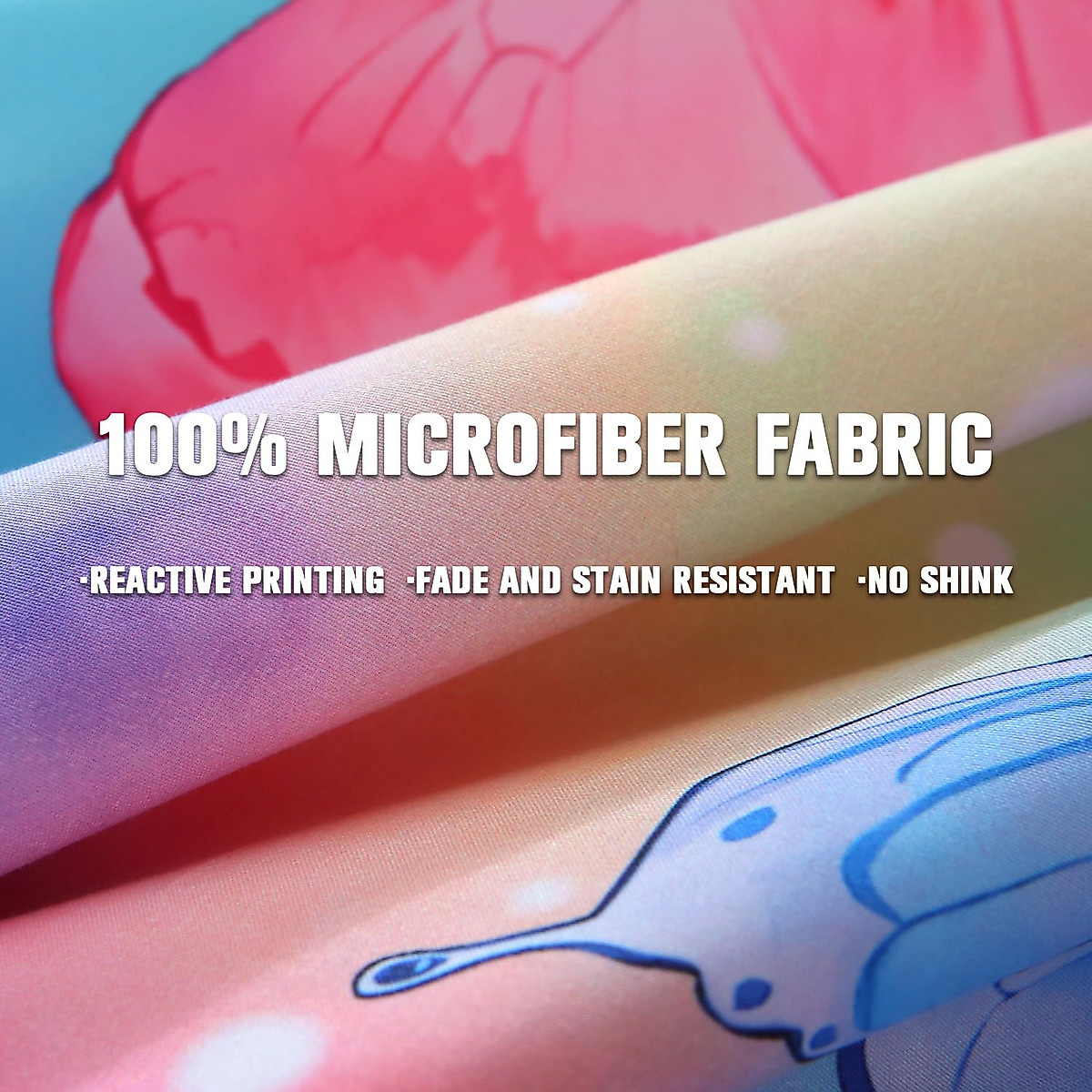 JQinHome 6 Pc Butterfly Comforter Set Twin,3D Rainbow Butterfly Bedding Set for Girls Women,All Season Microfiber Butterfly Design Bedding Collection with Pillowcase, Flat & Fitted Sheet (Rainbow)