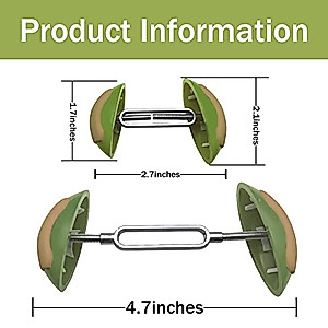 kupnos 1 Pair Mini Shoe Stretchers Women Wide Feet, Non-Slip Adjustable Shoe Widener Expander Shaper for Women Men Width Extender