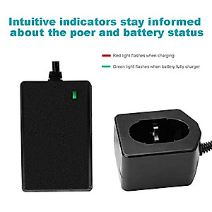 CREABEST 1.2V-18V Battery Charger Compatible with Hitachi Ni-MH/Ni-CD 7.2V 9.6V 12V 14.4V 18V Pod Style Battery (NOT for Li-ion Battery)