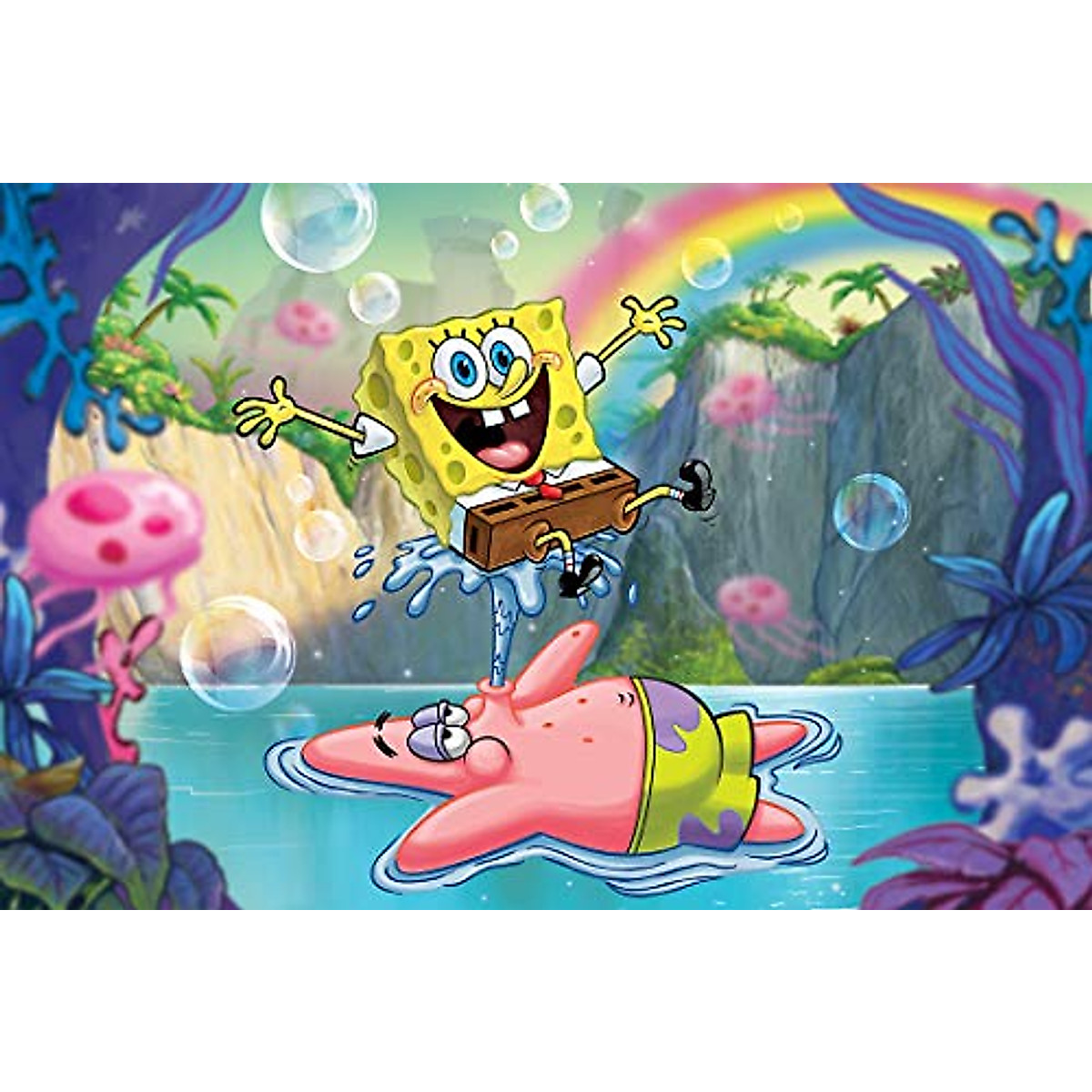 Spongebob Squarepants - Kids Floor Puzzle. Educational Gifts for Boys and Girls. Colorful Pieces Fit Together Perfectly. Great Birthday Gift for Boys, and Girls