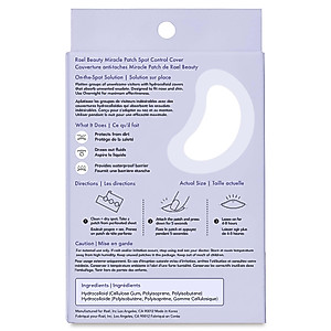 Rael Pimple Patches, Miracle Spot Control Cover - Hydrocolloid Acne Patch, Strips for Zits and Blemish, Korean Skin Care, Vegan, Cruelty Free (10 Count)