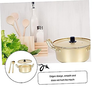 Cabilock 1 Set Korean Ramen Pot Mini Microwave Outdoor Cooking Stove Wine Set Kitchen Supplies Butter Melting Pot Non Stick Stock Pot Portable Cooking Pot Non Stick Pot Instant Noodle Pot