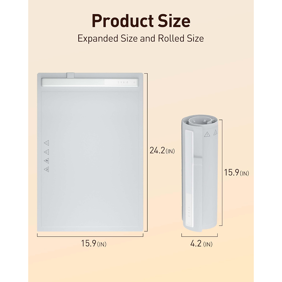 Electric Warming Tray for Party - Food Warmers with Adjustable Temperature, Foldable Food Warming Tray for Features 3 Modes & Fast Heating, Hot Plate for Pizza, Buffet, Family Gatherings