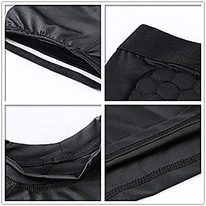 TUOYR Padded Compression Shirt Chest Protector Undershirt for Football Soccer Paintball Shirt