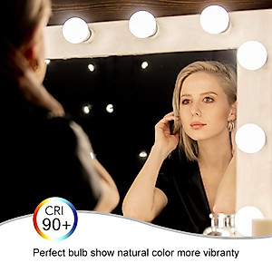 KGC LED Edison Globe Light Bulbs, Neutral White 4000K CRI 90, LED Filament Light Bulb, 5W Equivalent to 40W, G25(G80) Dimmable, Milky Glass, Bathroom Vanity Mirror Light, Pack of 6