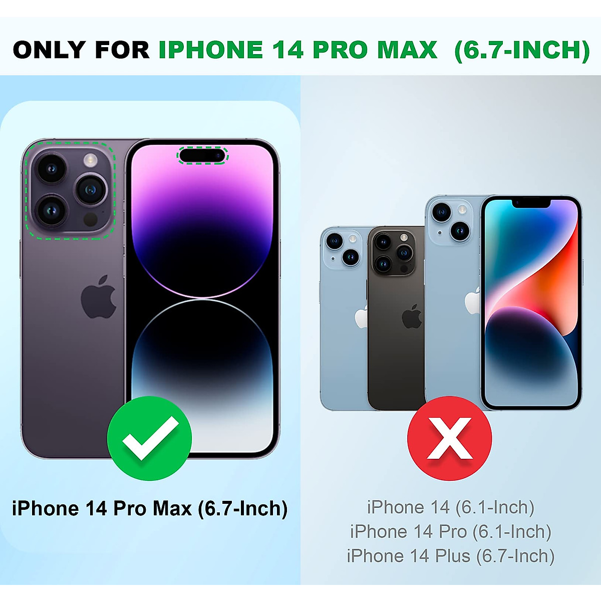 Rockaway Magnetic for iPhone 14 Pro Max Case, [Compatible with MagSafe] [Non-Slip] Heavy Duty Shockproof Phone Cover for iPhone 14 Pro Max 6.7 inch -Black