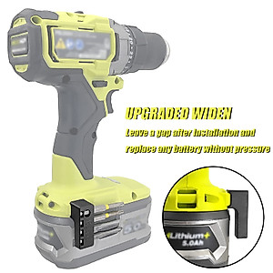 Magnetic 1/4-Inch Hex Bit Holders fit for Ryobi 18v Drill,Hex Screw Bit Storage on Side of Power Drill,Keep Bits Within Reach, Right Side