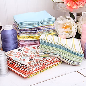 3 Yard Cut Threadart Premium Cotton Quilting Fabric - Blue Floral 4-44" Width - 100% Cotton - Quilting, Sewing, Crafts