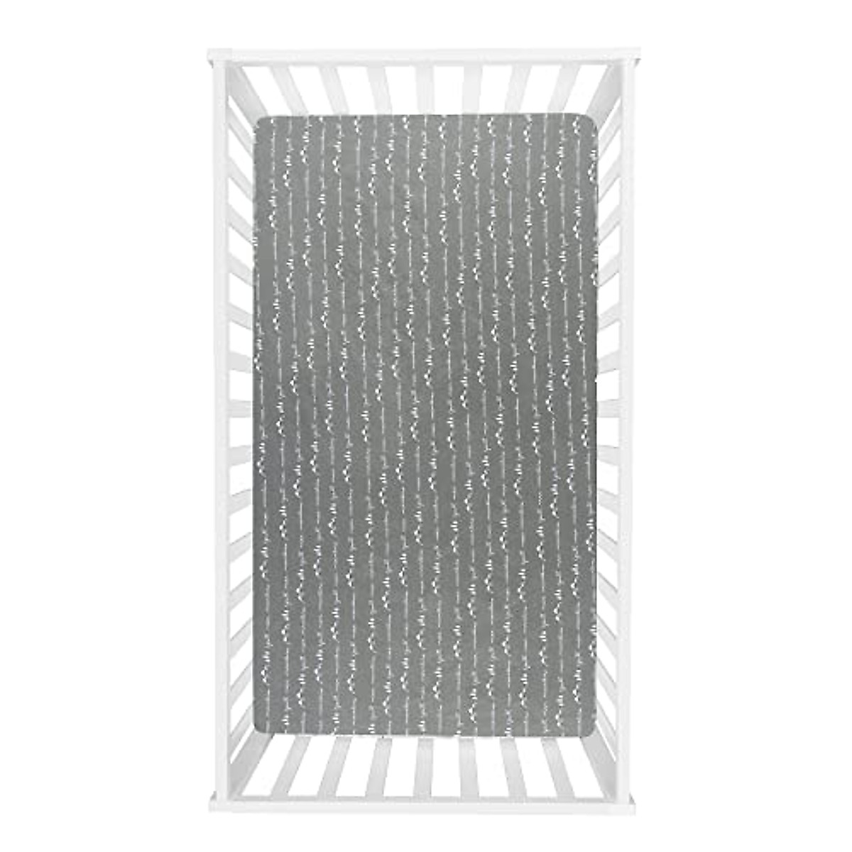 Sammy & Lou Mountain Cabin 2-Pack Microfiber Fitted Crib Sheet Set, Fits Standard Crib Mattress 28 in x 52 in; Fully Elasticized,