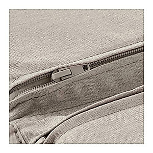 IKEA Poang Armchair, Polyester, Medium Brown Knisa Light Beige 392.408.10