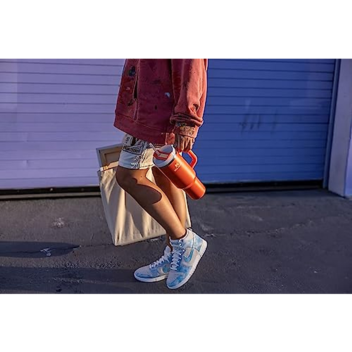 Stanley Quencher H2.0 FlowState Stainless Steel Vacuum Insulated Tumbler with Lid and Straw for Water, Iced Tea or Coffee, Smoothie and More, Tigerlily, 40 oz