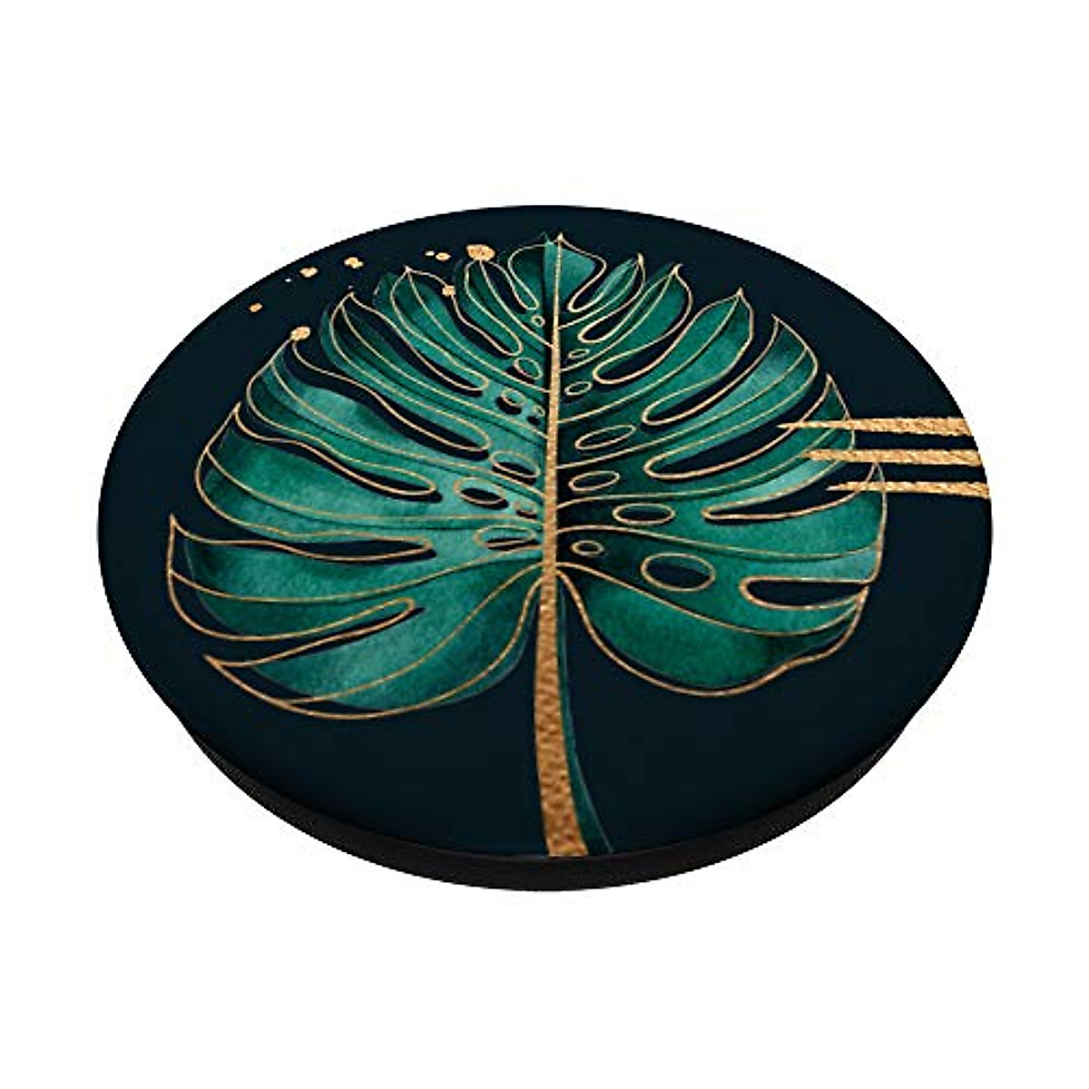 Tropical Green Palm Leaves Monstera Botanical Plants Leaf PopSockets Grip and Stand for Phones and Tablets