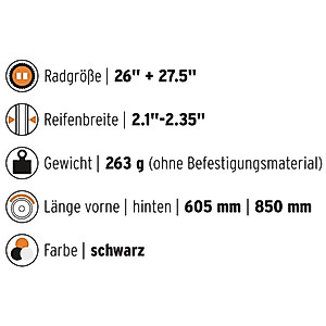 SKS GERMANY Velo 65 Trekking Snap-On Fender Set