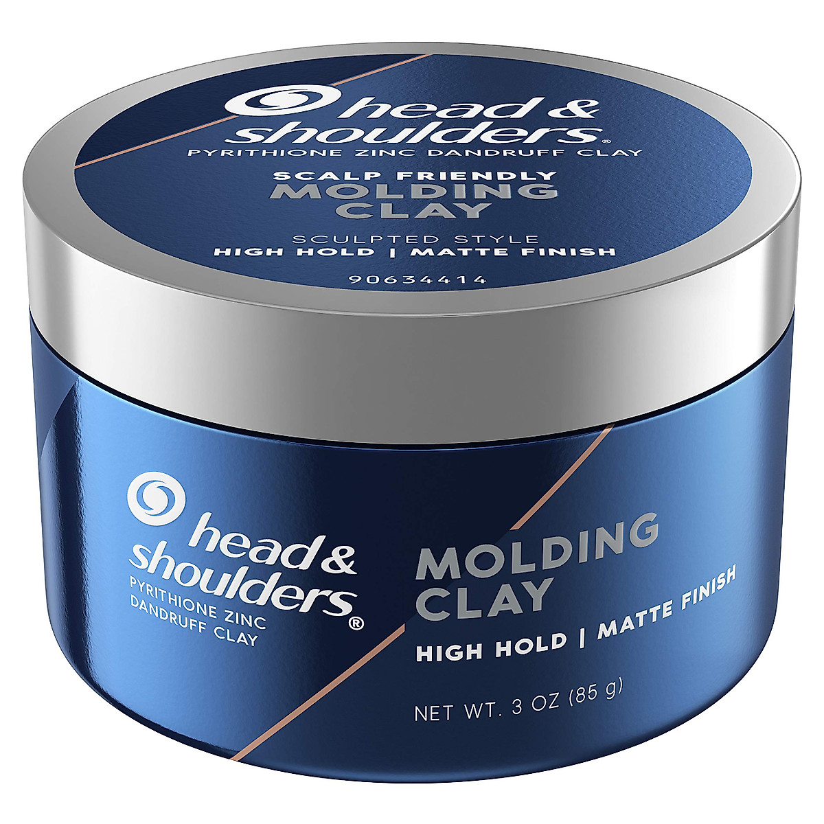 Head & Shoulders Anti-Dandruff Molding Hair Clay for Men, Strong Hold, Matte Finish, 3 Oz