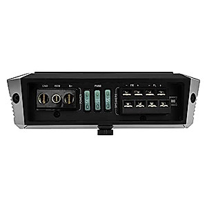 DS18 GEN-X2000.4 Car Audio Amplifier 4-Channel Class A/B 2000 Watts Max Multichannel Amp - Bass Remote Knob Included - Lightweight Design - High Efficiency Rate