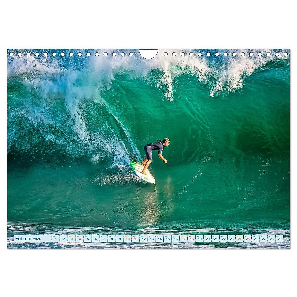 Surfing - water, wind and cool guys (Wall Calendar 2024 DIN A4 Landscape), CALVENDO 12 Month Wall Calendar