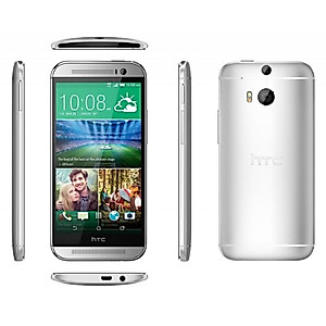 HTC One M8 16GB 4G LTE Unlocked GSM Android Cell Phone EMEA Version - Silver