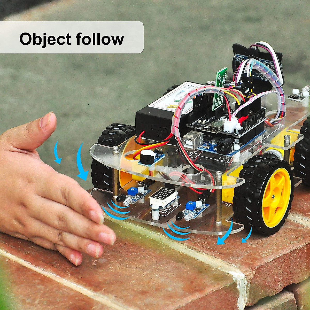 OSOYOO Robot Car Starter Kit for Arduino | STEM Remote Controlled App Educational Motorized Robotics for Building Programming Learning How to Code | IOT Mechanical DIY Coding for Kids Teens Adults