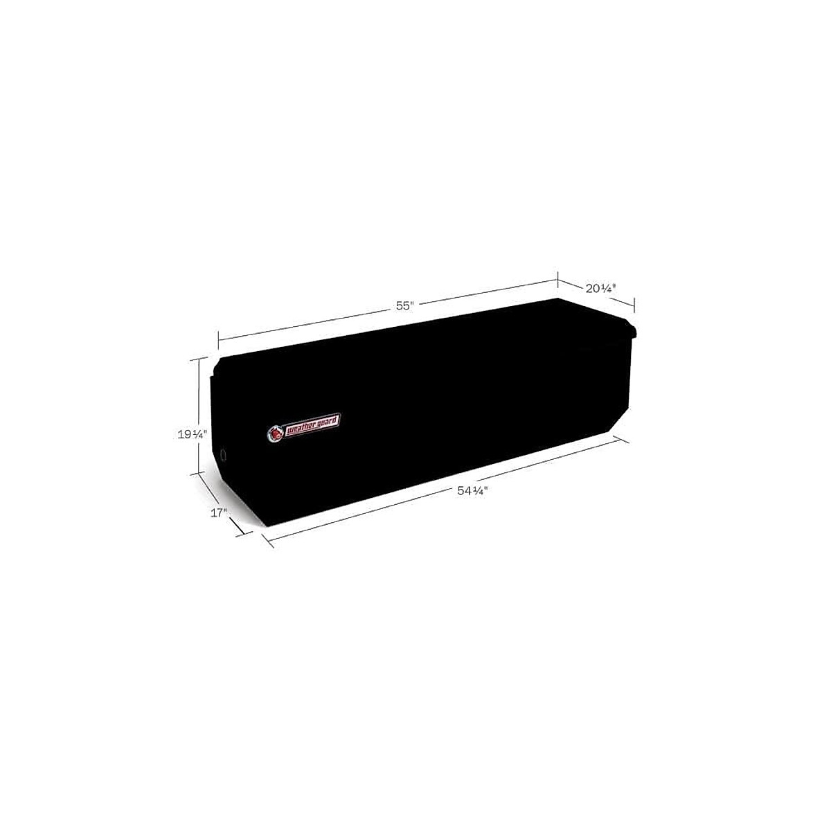 Weather Guard 654501 All-Purpose Black Aluminum Chest