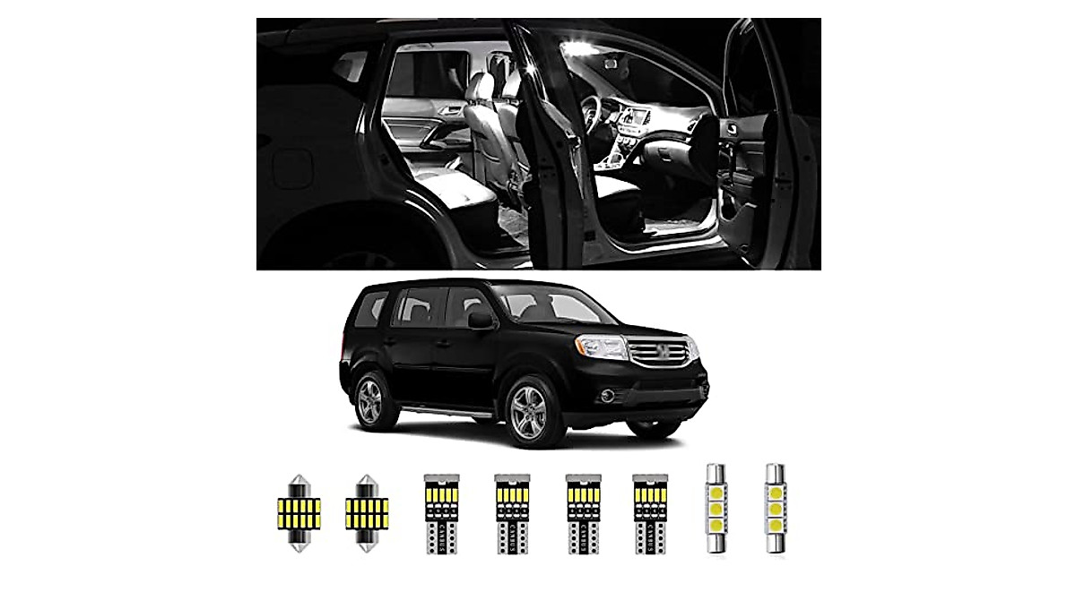 2009-2015 Honda Pilot LED Interior Lights Kit Super Bright