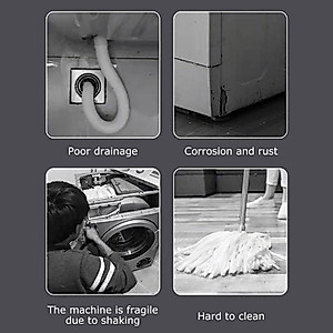 Furniture Dolly Mobile Roller, 300KG Load Bearing Extensible Appliance Roller, Fridge Stand Moving Cart with Adjustable Height Lifting Tool Lever for Washing Machines Refrigerators Dryers (Silver)