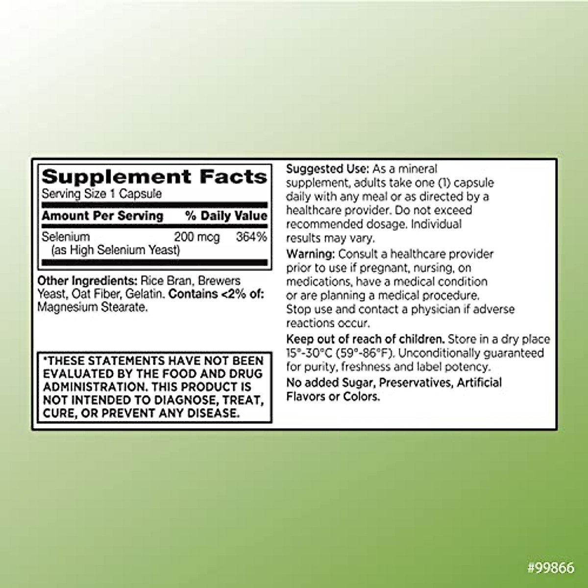 Selenium 200 mcg Capsules