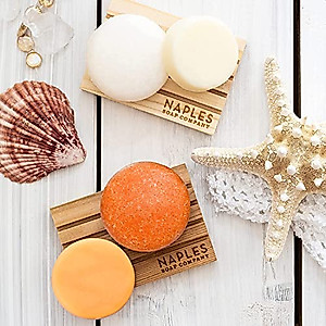 Naples Soap Company, Protein Enriched, 50-75 Use, Solid Hair Conditioner Bar, Eco-Friendly Haircare, Helps Ensure Vibrant, Healthy Hair, All Hair Types, Florida Fresh, 1 oz