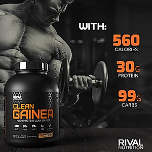 Rivalus Nutrition Clean Gainer - Chocolate Peanut Butter, 5lbs
