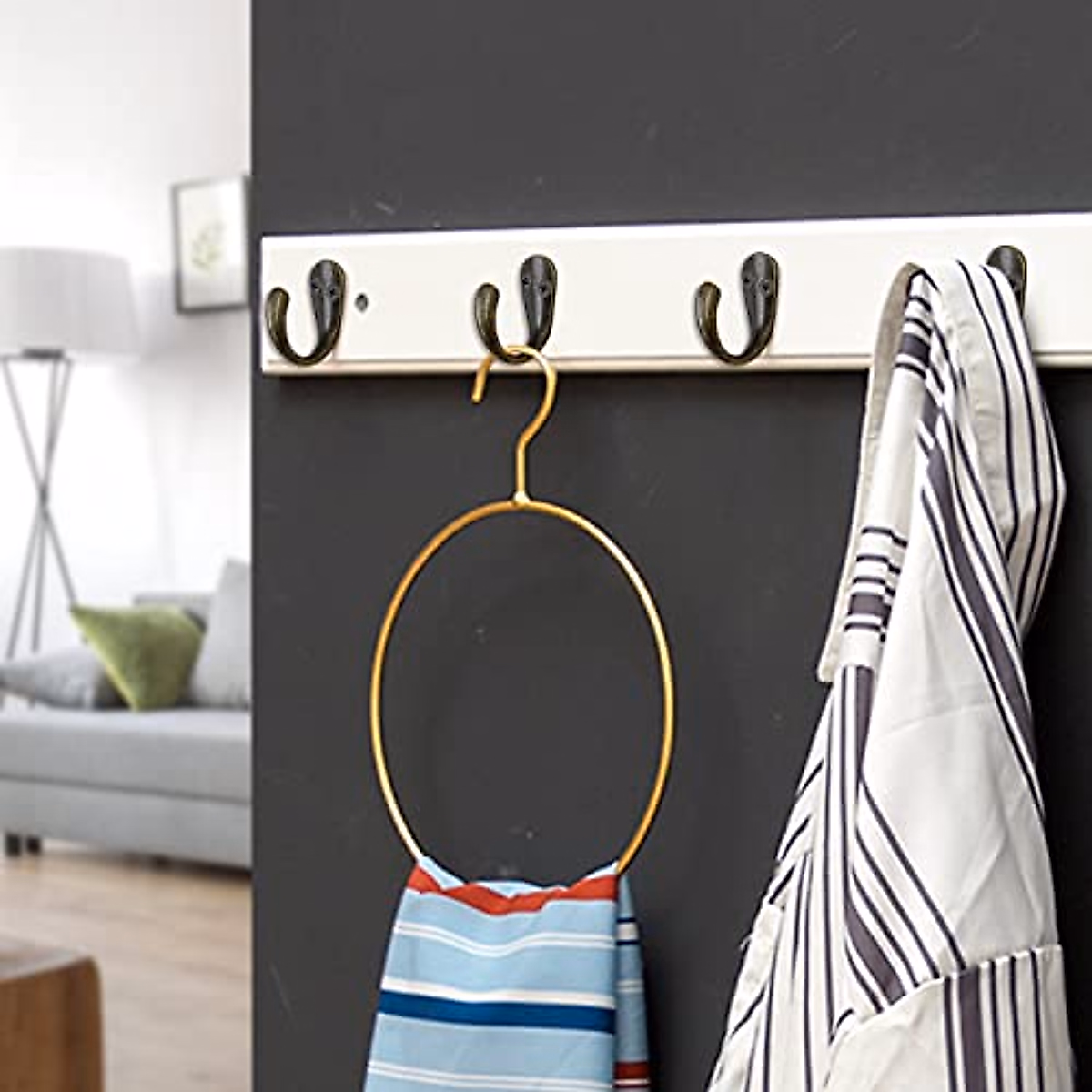 Gutapo 20pcs Single Prong Robe Hook,Hooks for Hanging,Flat Coat Hooks Wall Mounted for Hanging Towel Hooks with 44 Screws for Coats,Bag, Scarf, Key, Towel, Hat,Cup