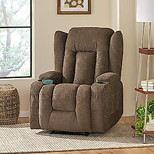 Christopher Knight Home Lavonia Massage Recliner, Brown + Black