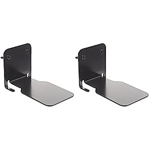 LUOZZY 2 Pcs Hidden Wall Floating Book Shelf Invisible Floating Bookshelf Wall Mounted Floating Bookshelf (Black)