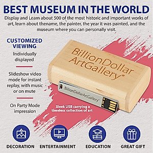 BillionDollarArtGallery Transform your TV Into Wall Art | Display 500 Of The World's Most Iconic Paintings | Art TV | Unique Gift | Home Décor | Living Room Decor | Wall Art