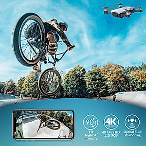 Contixo F30 Drone for Kids and Adults WiFi 4K UHD Camera and GPS,FPV Quadcopter for Beginners,Foldable Mini Drone,Brushless Motor,Follow Me,Two Batteries and Carrying Case Included