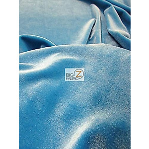 Big Z Fabric Stretch Velvet Velour Spandex 360 Grams Costume Fabric by The Yard DIY Dress Fashion Accessories Decor Apparel (Fuchsia)