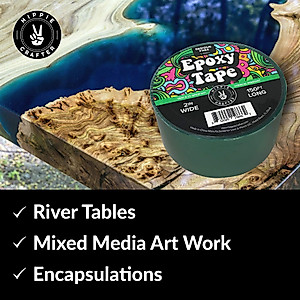 Resin Tape for Epoxy Resin Molding and Epoxy Mold Release for Epoxy Resin Thermal Adhesive Tape for Micro Pour Epoxy Resin Tape and Form with UV Resistance Epoxy Tape - 2 inch Wide 150 Feet Long