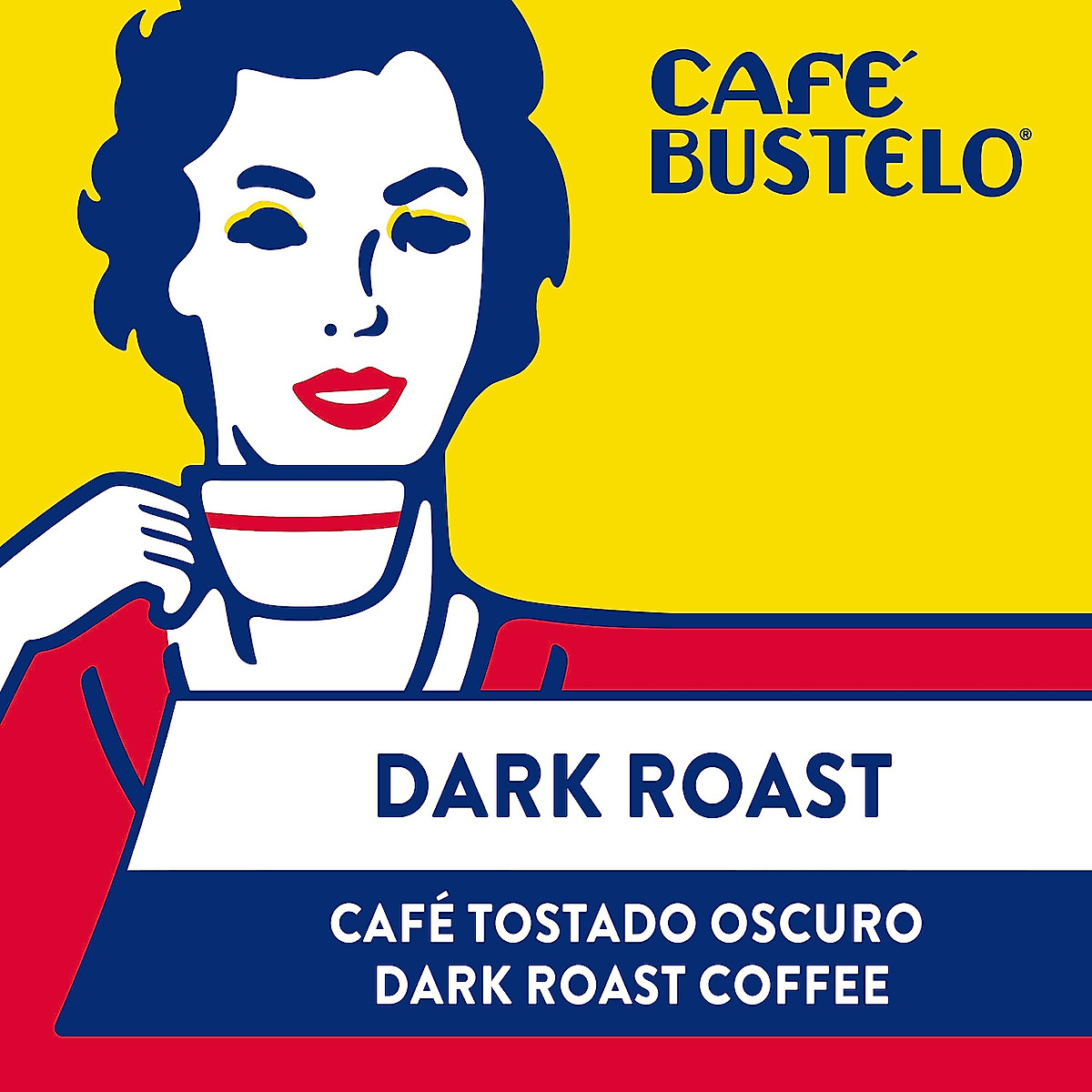Café Bustelo Espresso Dark Roast Ground Coffee Brick, 6 Ounces (Pack of 12)