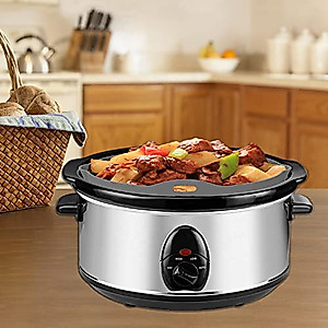 Silicone Slow Cooker Liner Fits Crock-pot 7-8 Quart Oval Slow Cooker,Reusable BPA-free Leak-proof Slow Cooker Accessories with Handle and spout,Dishwasher Safe Crock Pot Liners,Grey