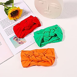 jollybows 20pcs Baby Girls Nylon Headbands Hairband Elastic Turban Hair Accessories for Kids Toddlers Infants