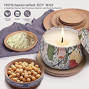 Scented Candles Gifts for Women, 6 Pack 4.4 Oz Candles for Home Scented, Aromatherapy Candle Gift Set, Natural Soy Wax Relaxing Candle for Birthday, Valentines, Mom, Women and Men