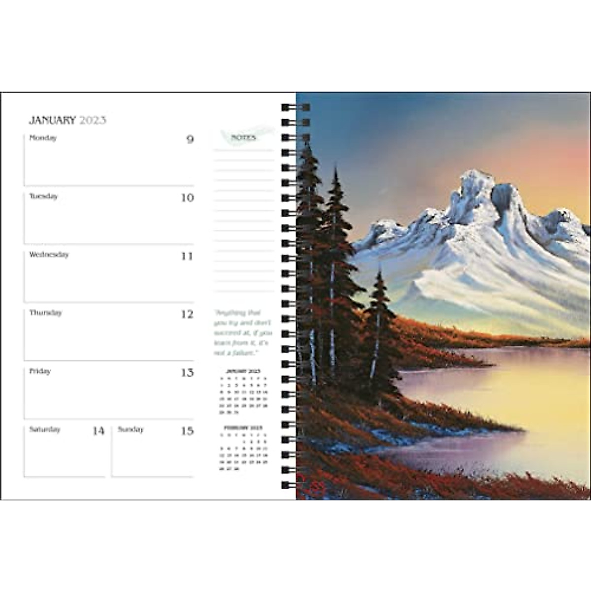 Bob Ross 2023 16-Month Planner